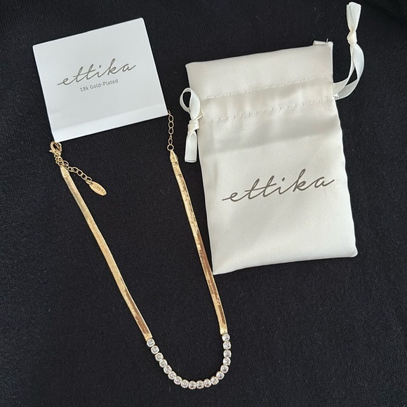 ettika | Jewelry | New Revolve Ettika 8k Gold Plated Cz Line Up Snake ...